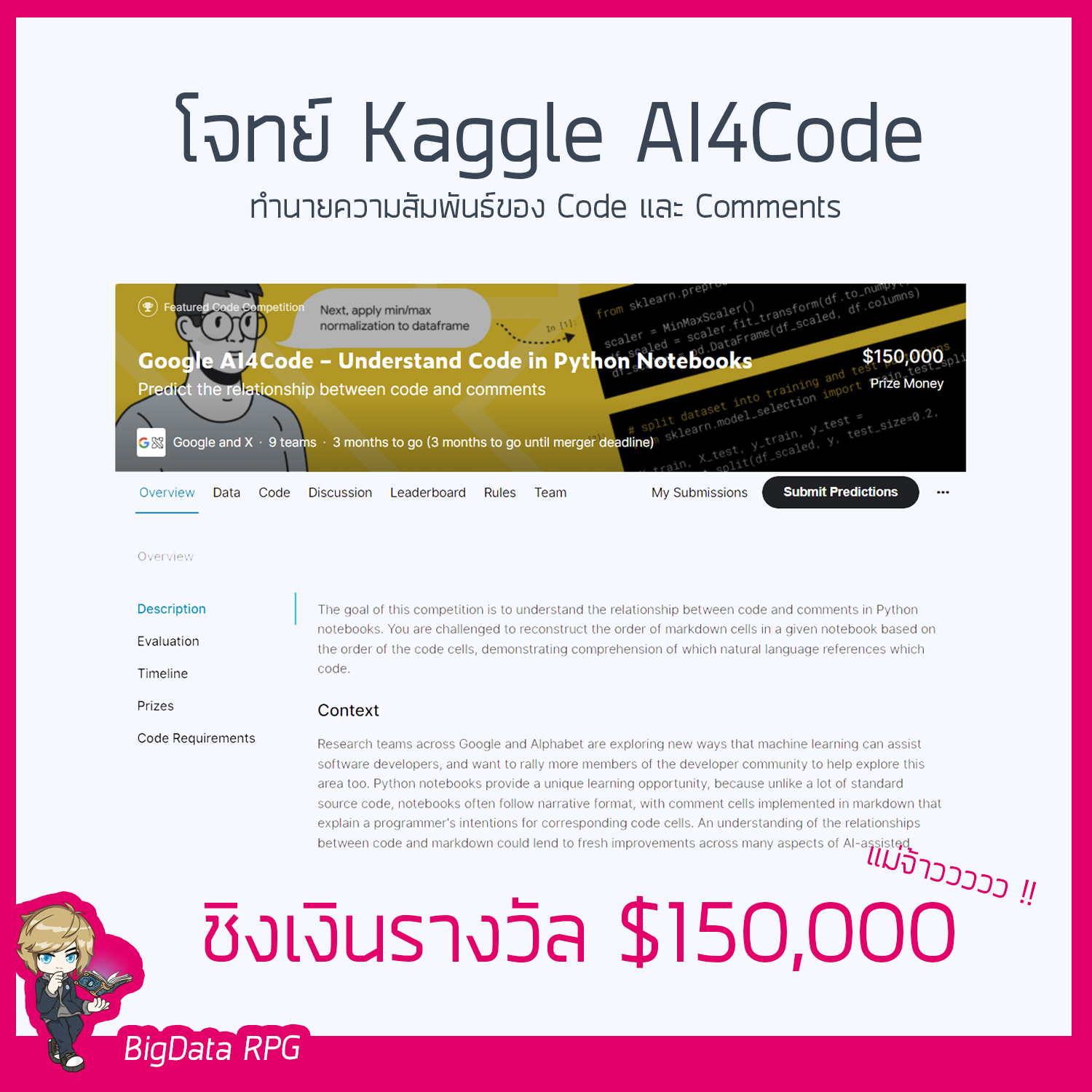 Kaggle – AI4Code Challenge – BigData RPG